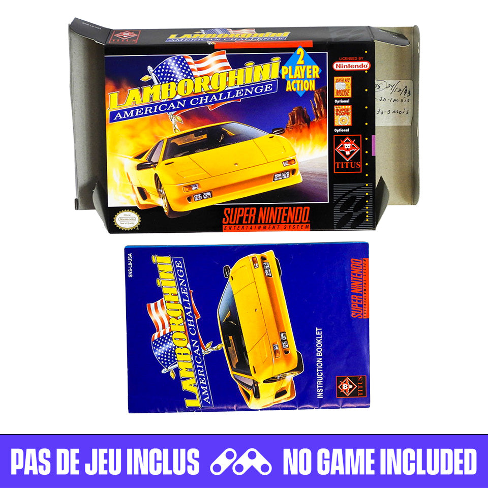 Lamborghini American Challenge [Box] (Super Nintendo / SNES) – Retro MTL