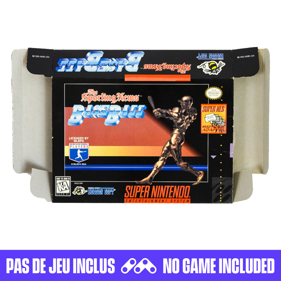 The Sporting News Baseball [Box] (Super Nintendo / SNES) – Retro MTL