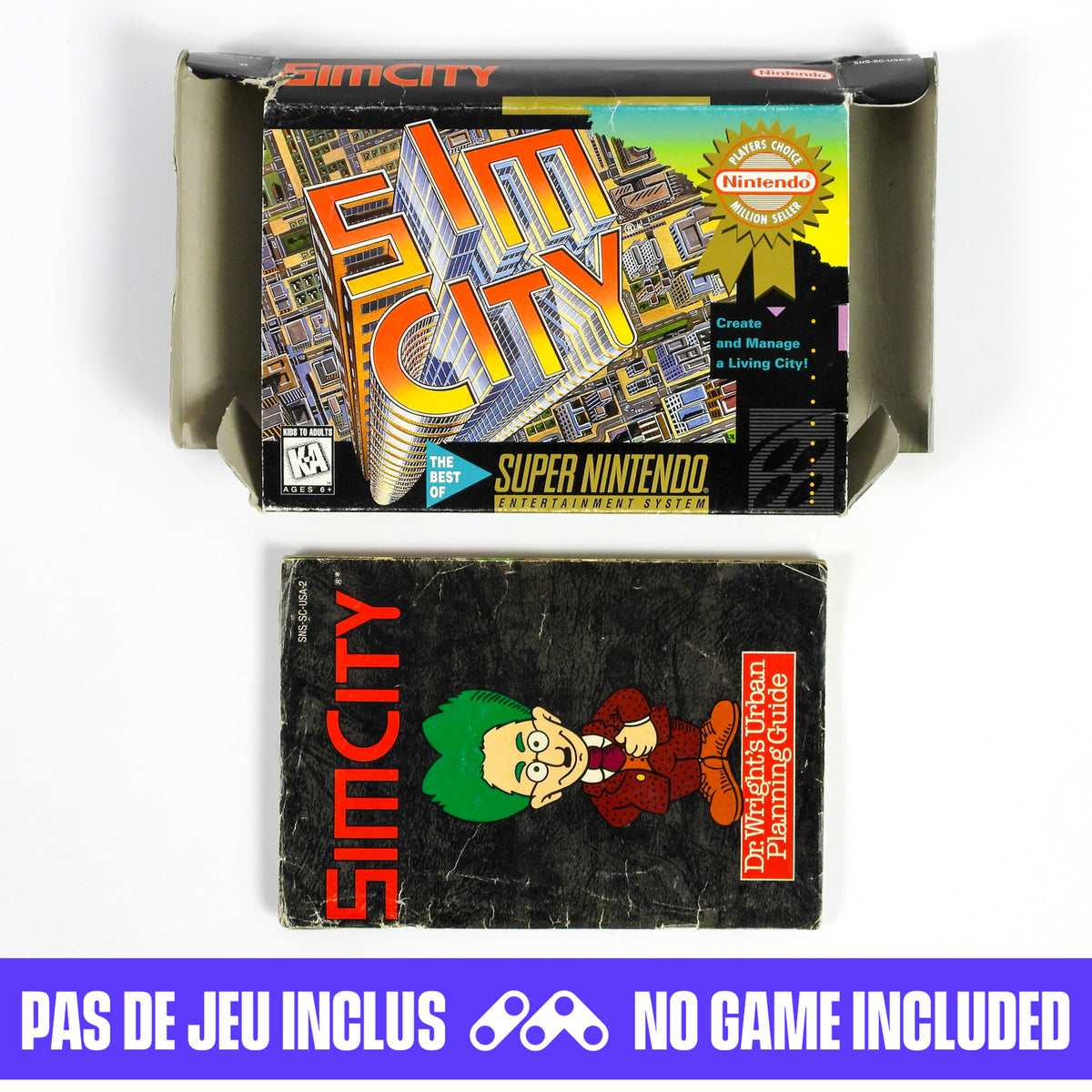SimCity [Player's Choice] [Box] (Super Nintendo / SNES) – RetroMTL
