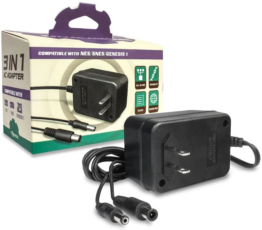AC Adapter [Unofficial] (Nintendo NES / SNES / Sega Genesis) – Retro MTL