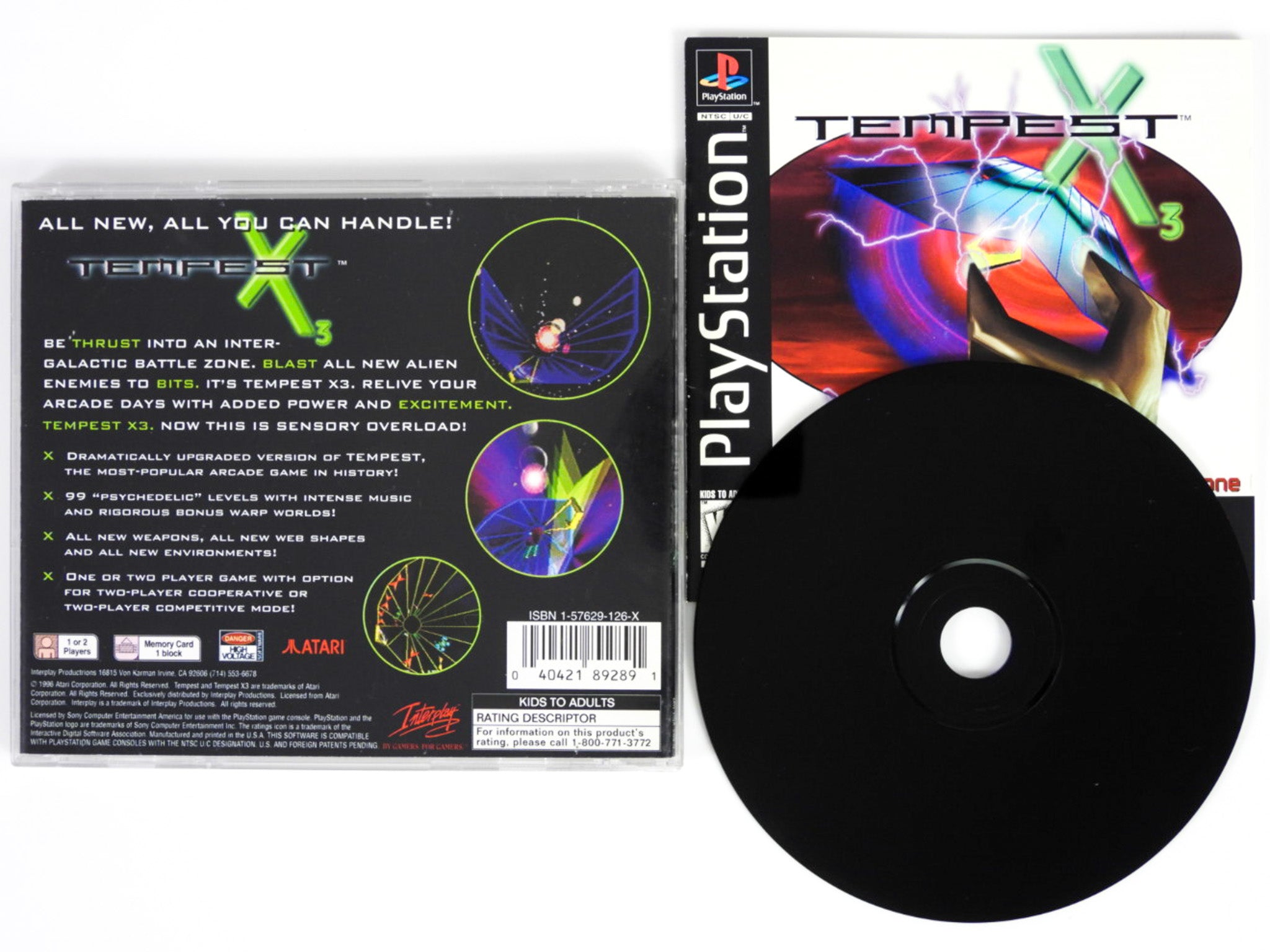Tempest X3 An Inter-Galactic Battle Zone (PlayStation / PS1) – Retro MTL