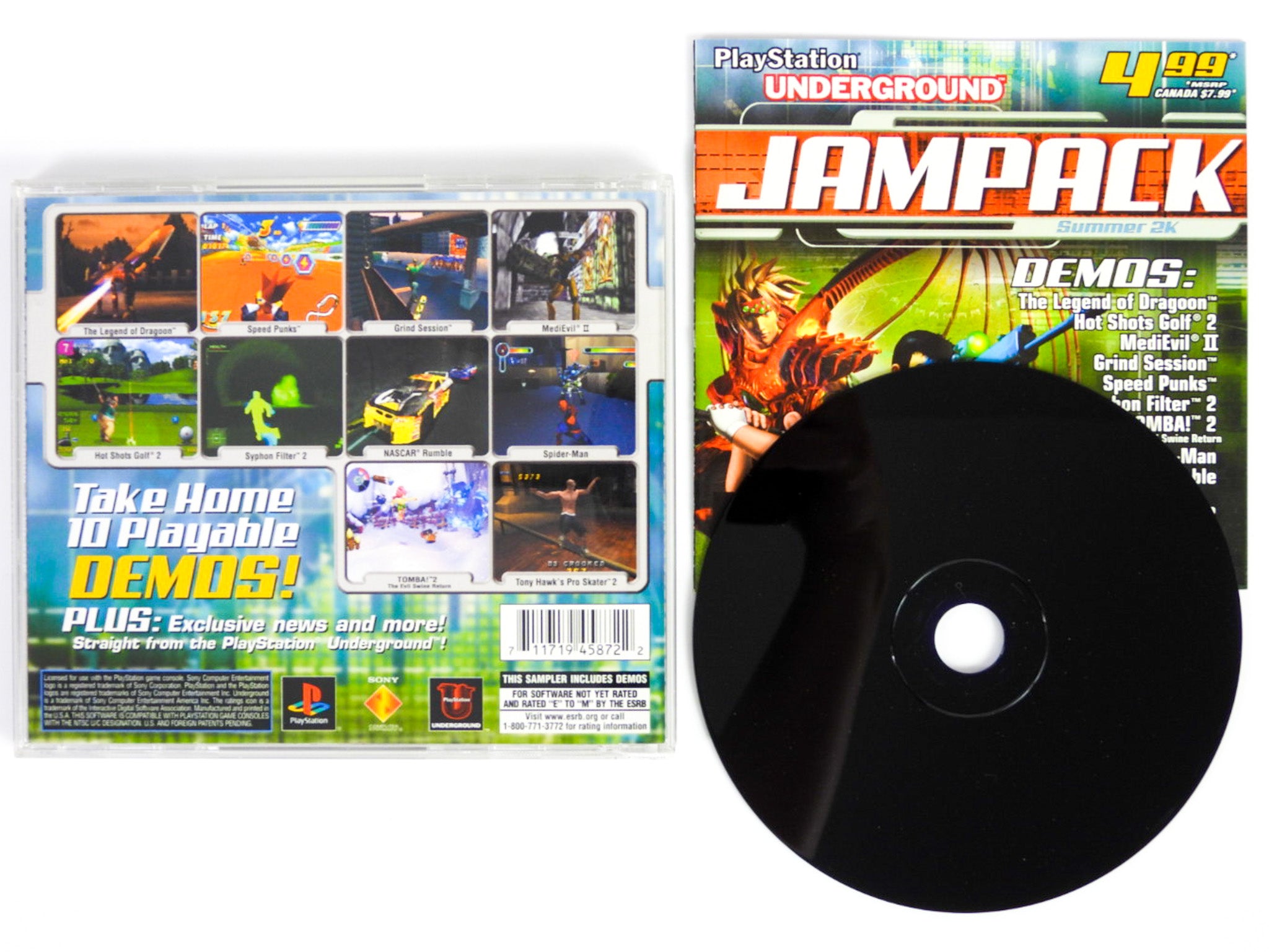 PlayStation Underground Jampack Summer 2000 (PlayStation / PS1) – Retro MTL