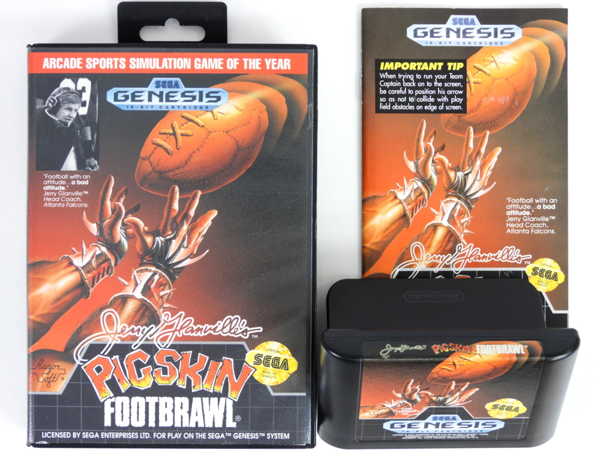 Jerry Glanville's Pigskin Footbrawl (Sega Genesis) – Retro MTL