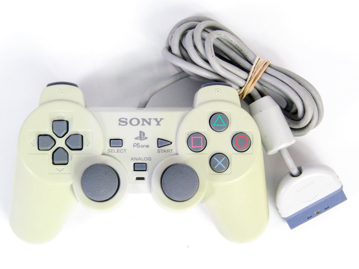 White PSOne Dualshock Controller (Playstation / PS1) – RetroMTL