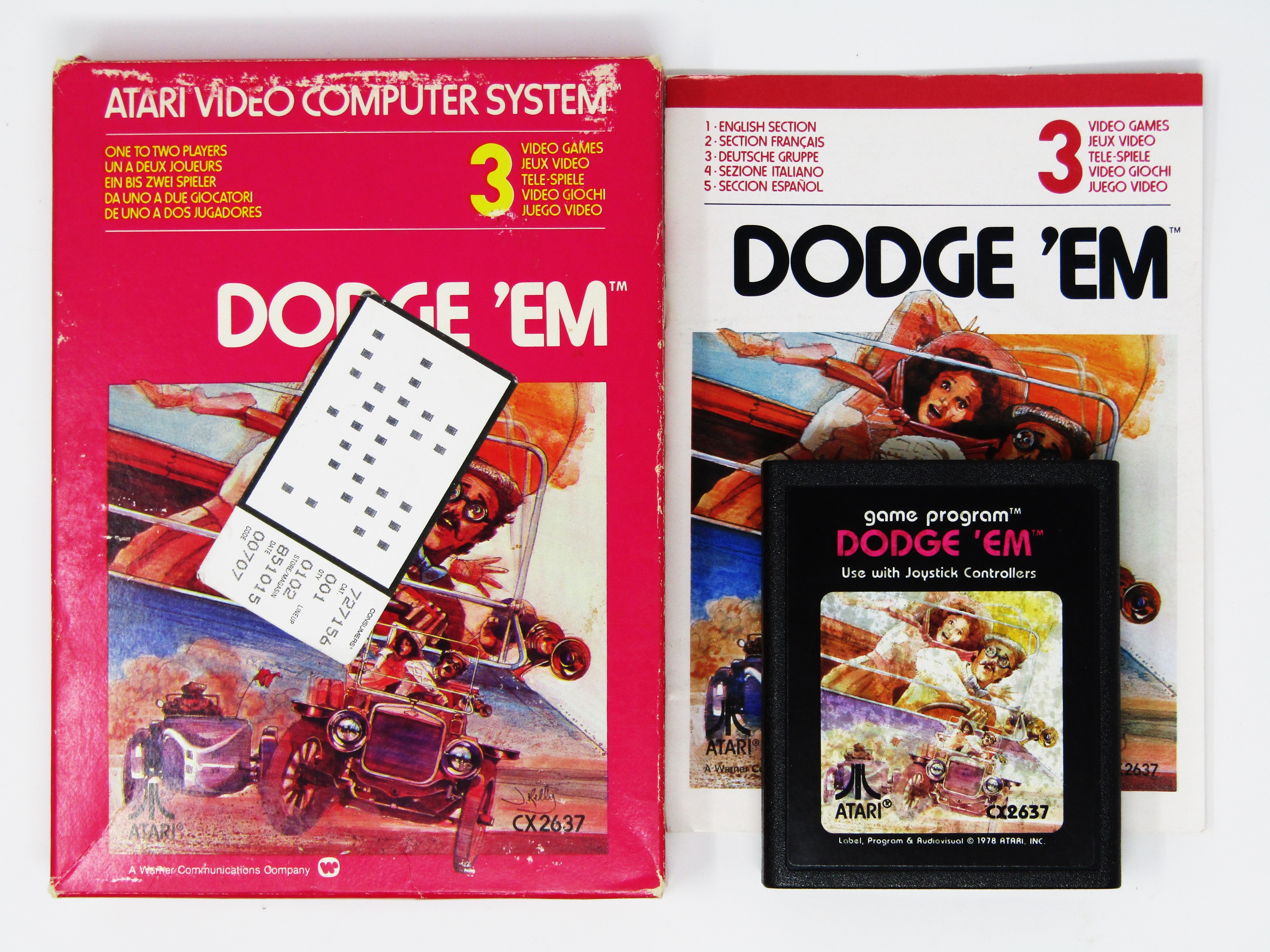Dodge 'Em [Picture Label] (Atari 2600) – Retro MTL