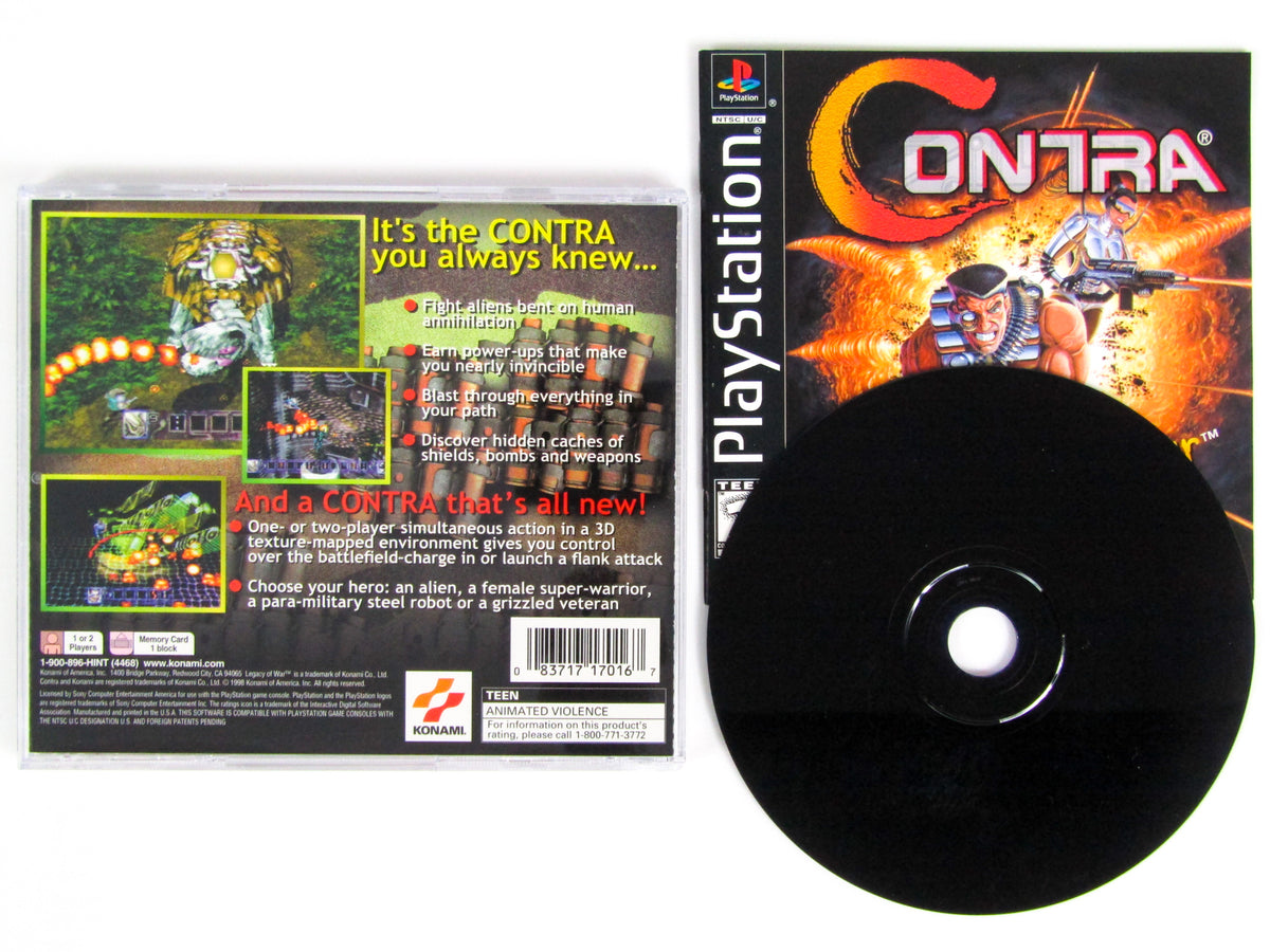 Contra Legacy Of War (Playstation / PS1) – RetroMTL