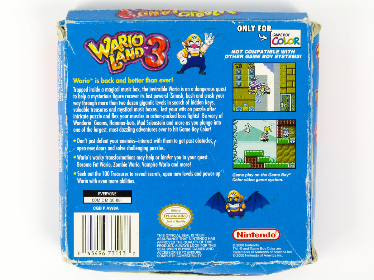 Wario Land 3 (Game Boy Color) – RetroMTL