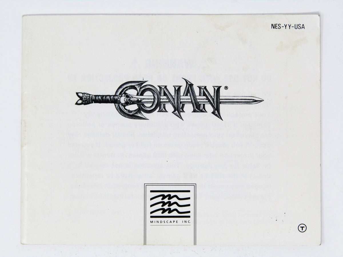 Conan The Mysteries Of Time [Manual] (Nintendo / NES) – RetroMTL