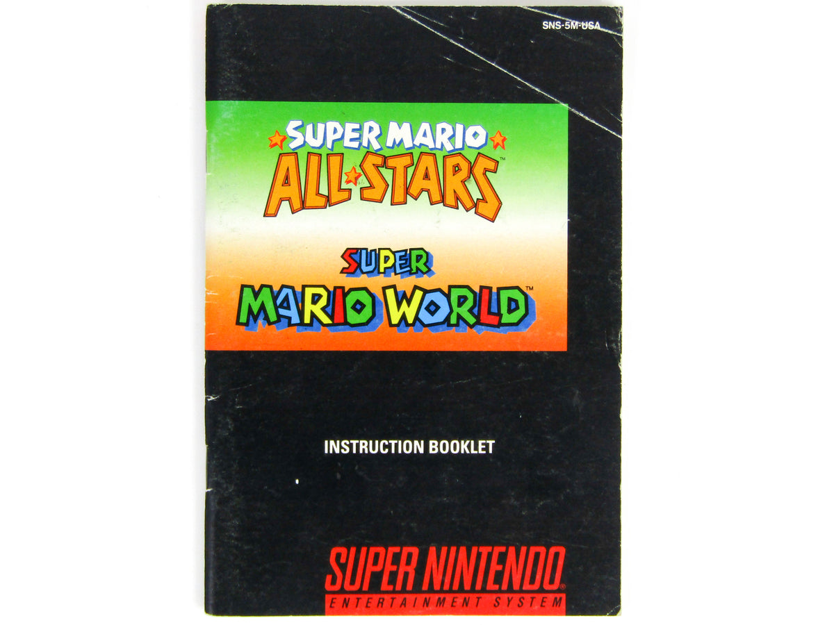 Super Mario All-Stars And Super Mario World [Manual] (Super Nintendo ...