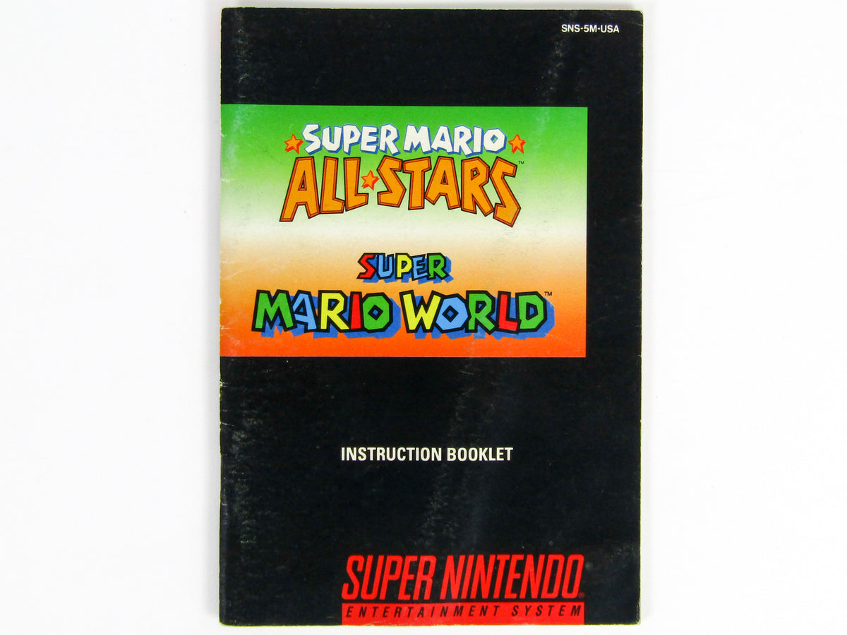 Super Mario All-Stars And Super Mario World [Manual] (Super Nintendo ...