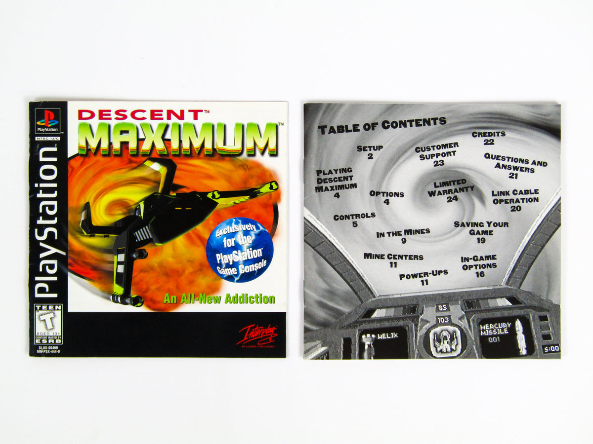 Descent Maximum (Playstation / PS1) – RetroMTL
