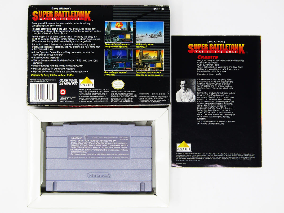 Super Battletank: War in the Gulf (Super Nintendo / SNES) – Retro MTL