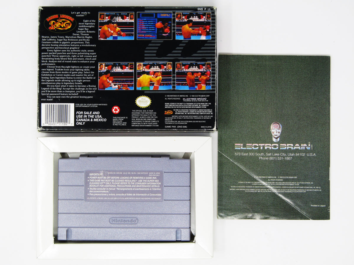 Boxing Legends Of The Ring (Super Nintendo / SNES) – RetroMTL