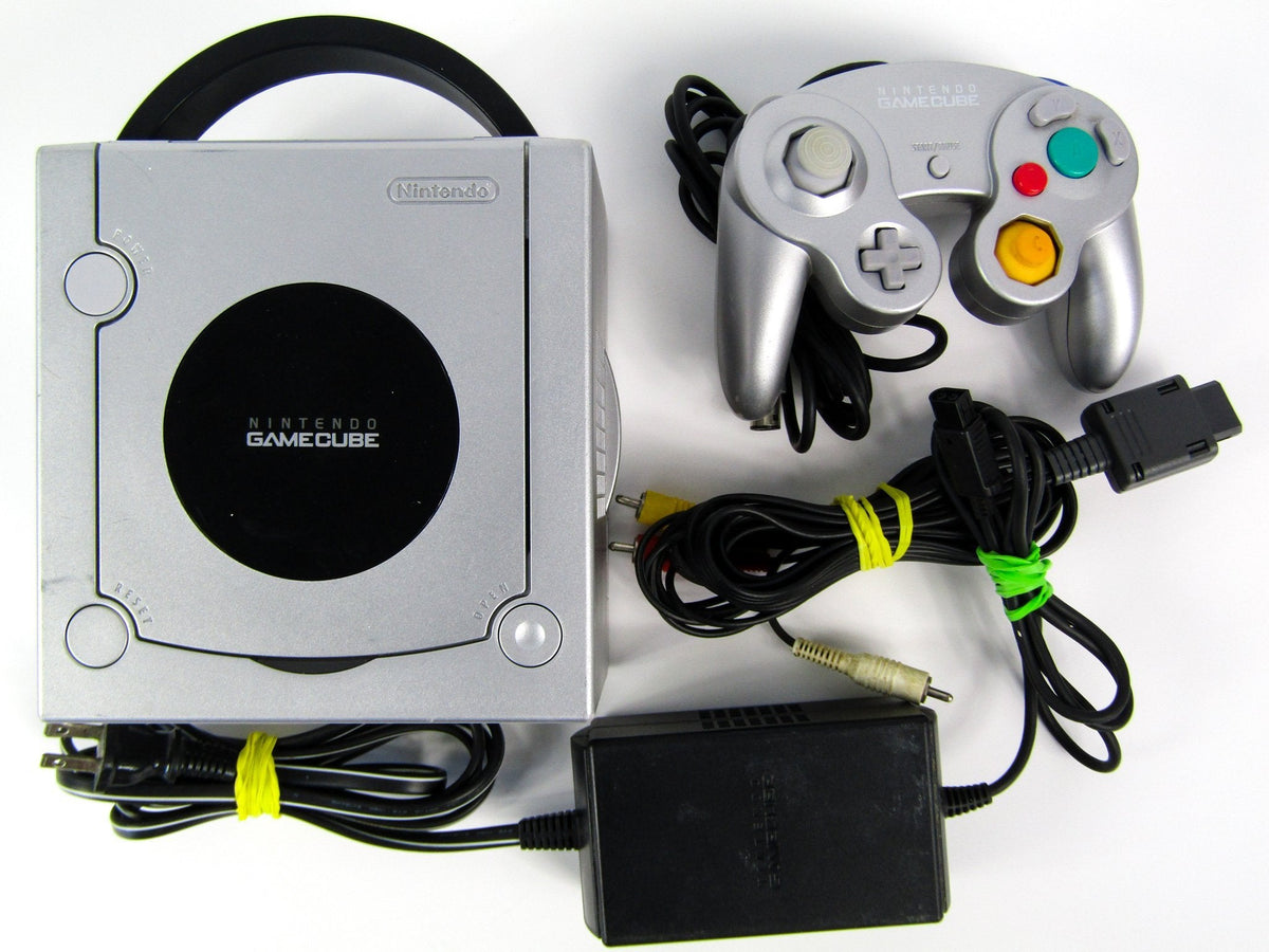 Nintendo GameCube System [DOL-101] Platinum with 1 Assorted Controller ...