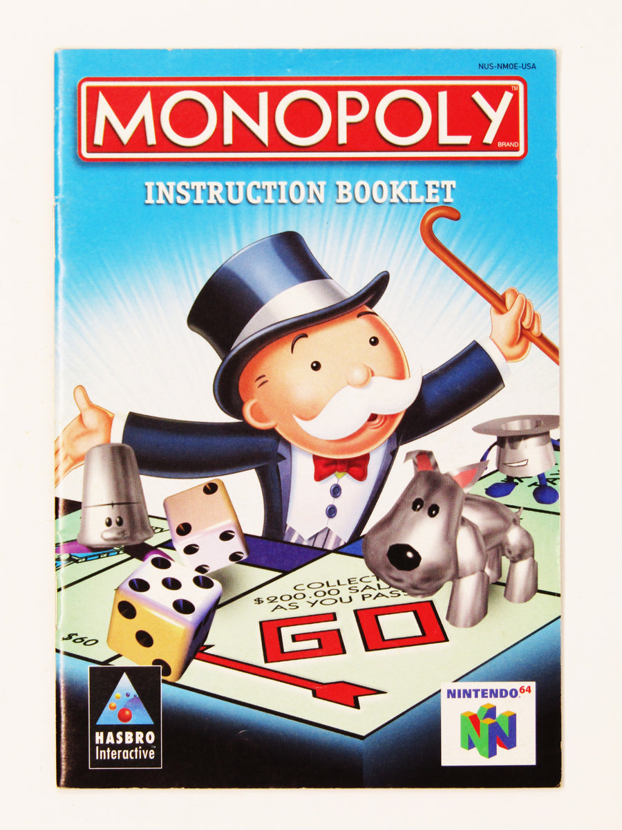Monopoly [Manual] (Nintendo 64 / N64) – Retro MTL