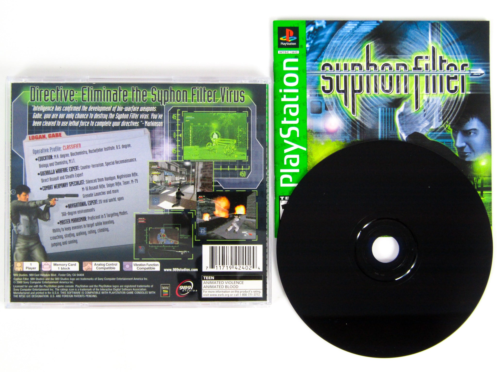 Syphon Filter [Greatest Hits] (PlayStation / PS1) – Retro MTL
