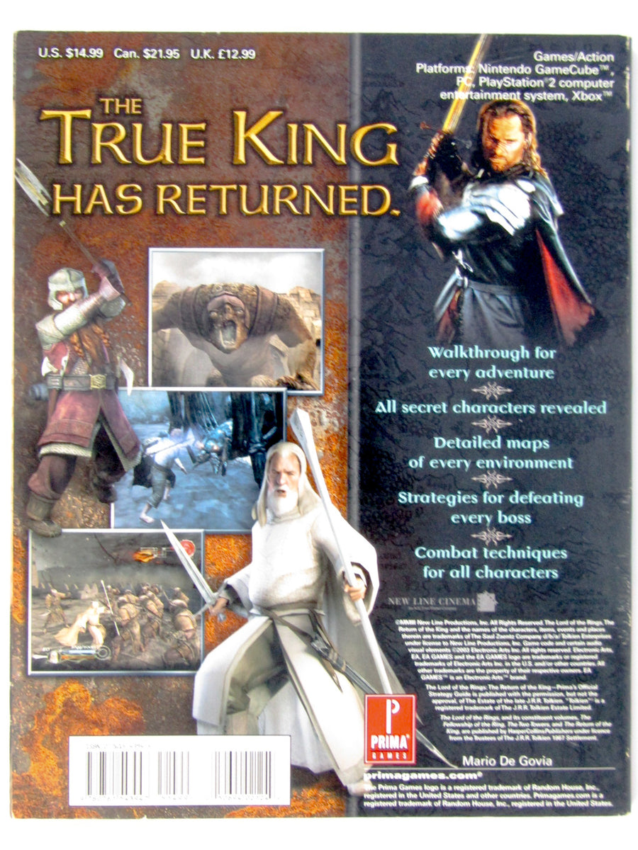 The Lord of the Rings : The Return of the King [Prima Games] [Game Gui ...