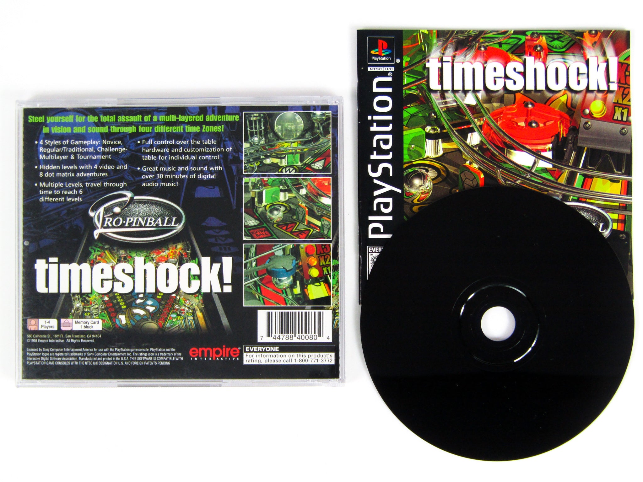 Timeshock Pro Pinball (PlayStation / PS1) – Retro MTL