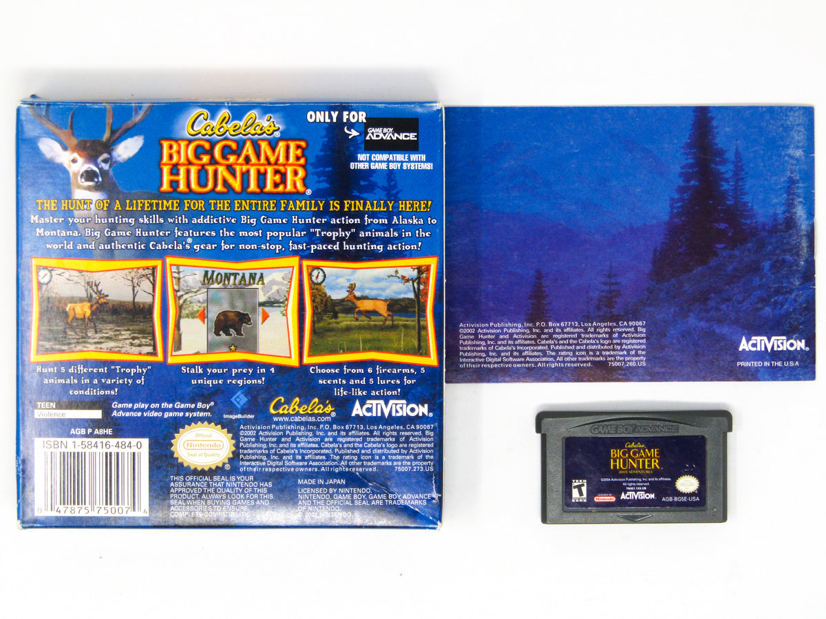 Cabela's Big Game Hunter (Game Boy Advance / GBA) – RetroMTL
