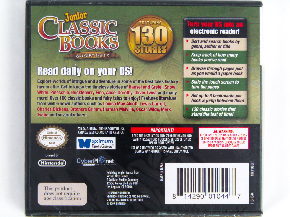 Junior Classic Books & Fairytales (Nintendo DS) – Retro MTL