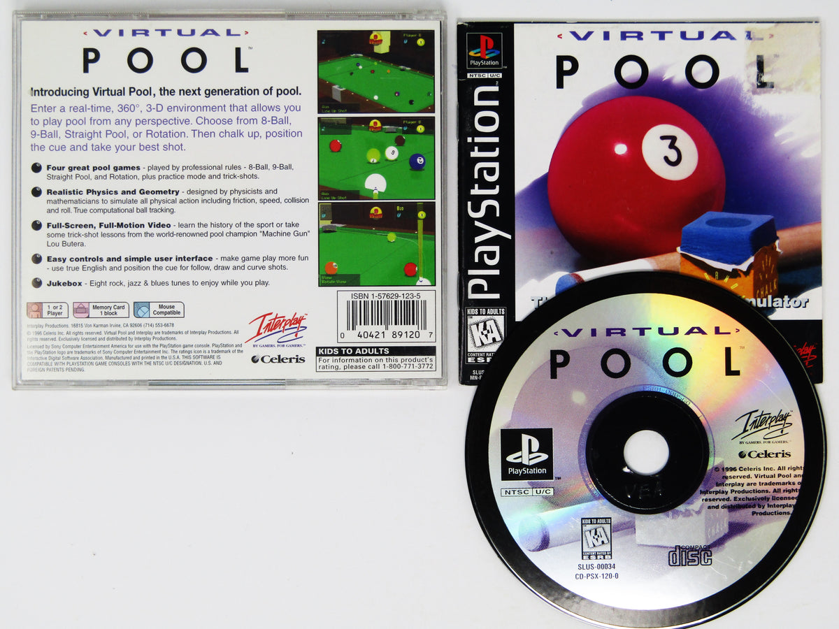 Virtual Pool (Playstation / PS1) – RetroMTL