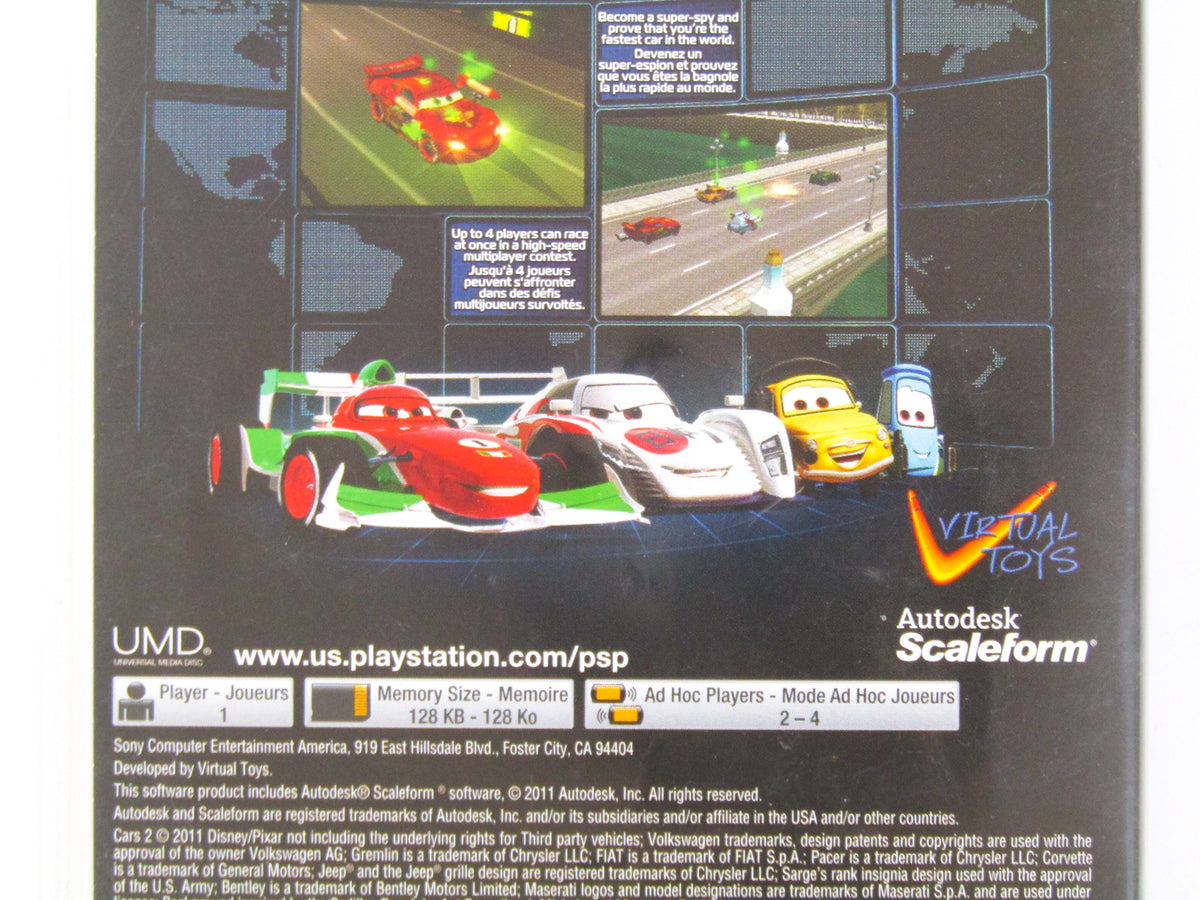 Cars 2 (PlayStation Portable / PSP) – Retro MTL