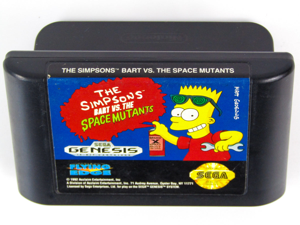 The Simpsons Bart vs the Space Mutants (Sega Genesis) – RetroMTL