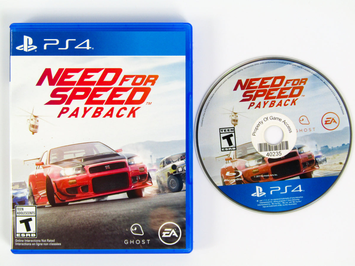 Need For Speed Payback (PlayStation 4 / PS4) – Retro MTL