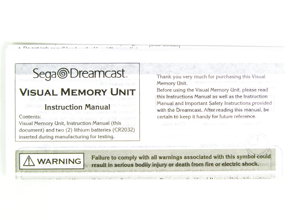 Visual Memory Unit [VMU] (Sega Dreamcast) – Retro MTL
