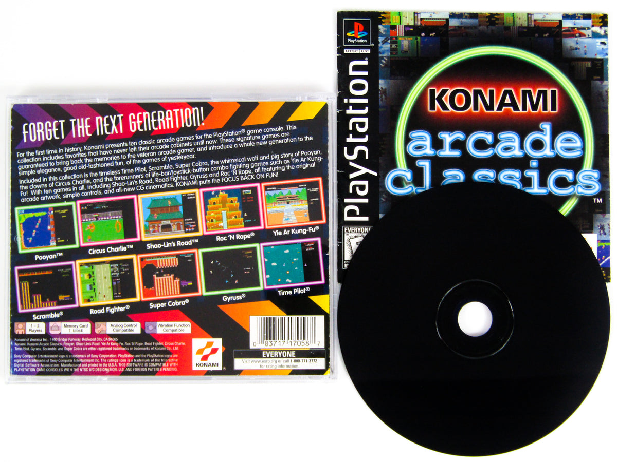 Konami Arcade Classics (Playstation / PS1) – RetroMTL