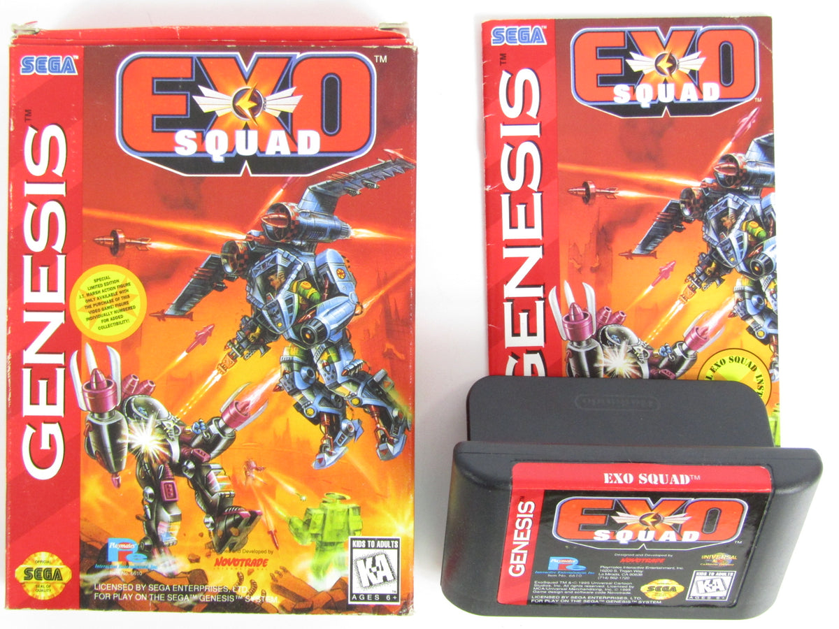 Exo Squad [Cardboard Box] (Sega Genesis) – RetroMTL
