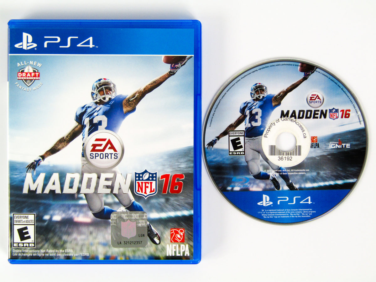 Madden NFL 16 (Playstation 4 / PS4) – Retro MTL