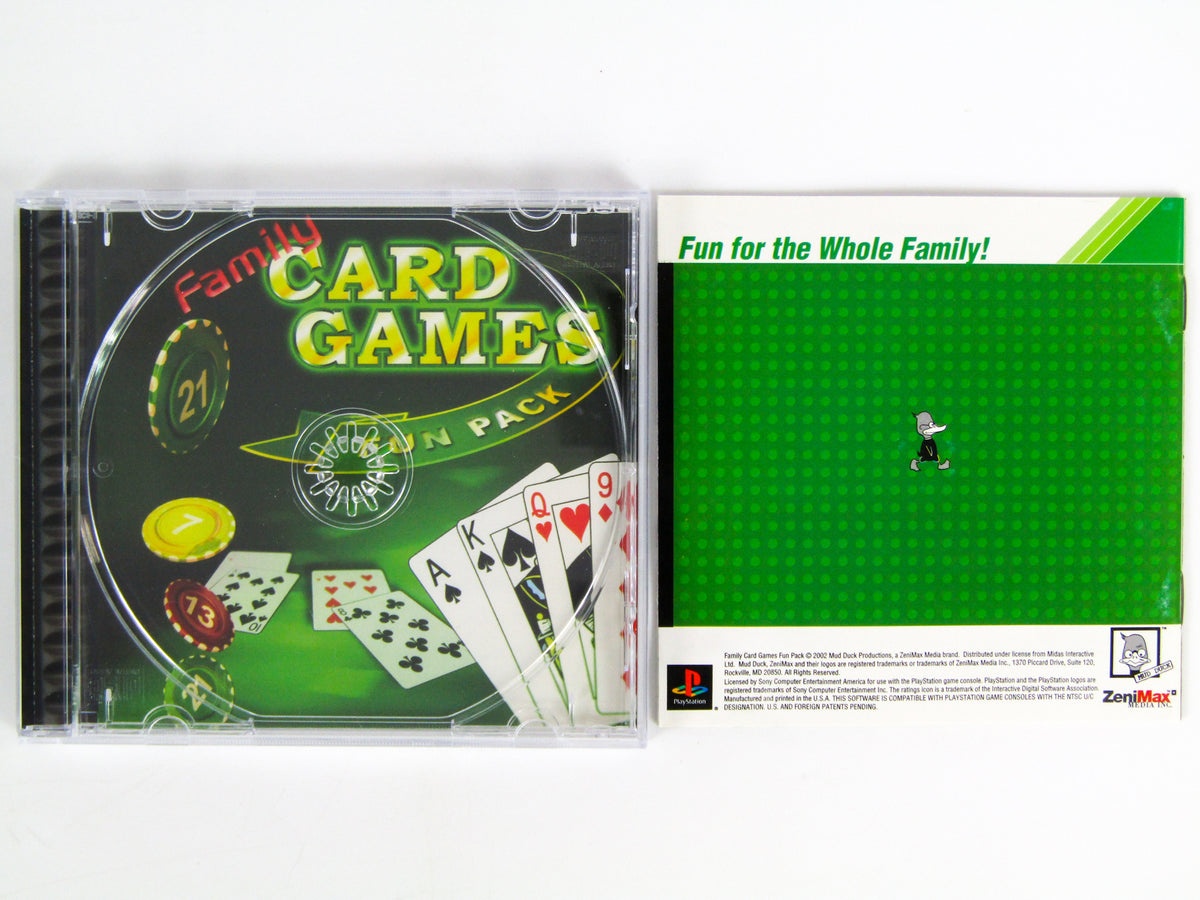 Family Card Games Fun Pack (Playstation / PS1) – RetroMTL
