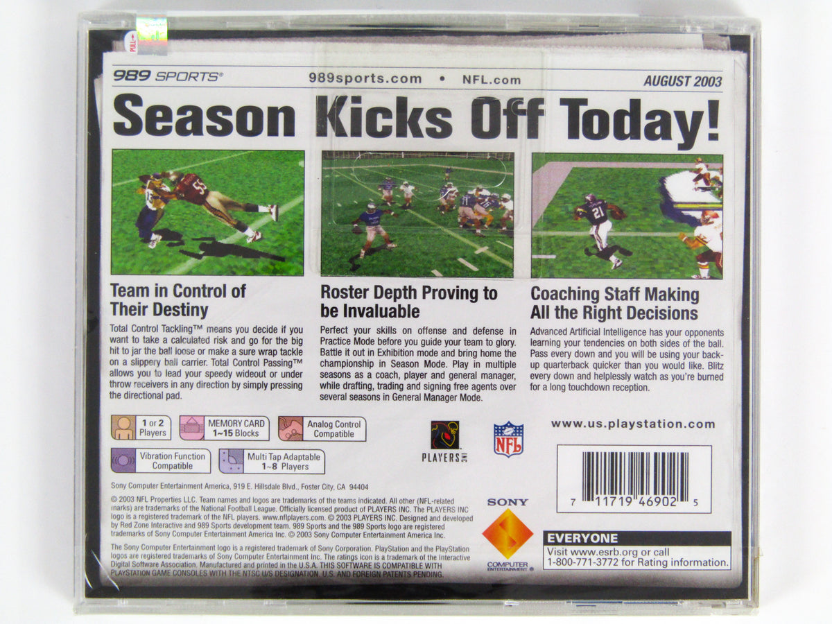 NFL GameDay 2004 (Playstation / PS1) – RetroMTL