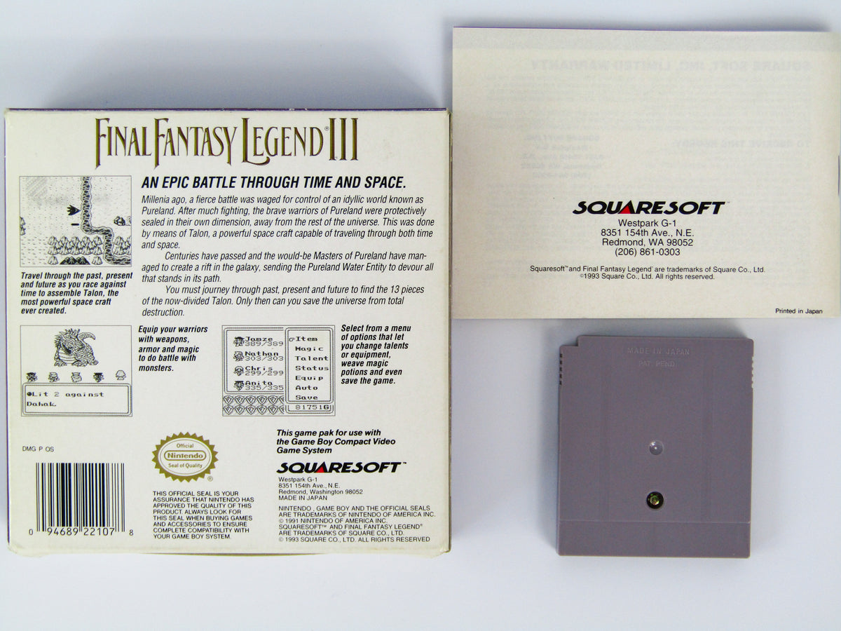 Final Fantasy Legend 3 (Game Boy) – RetroMTL