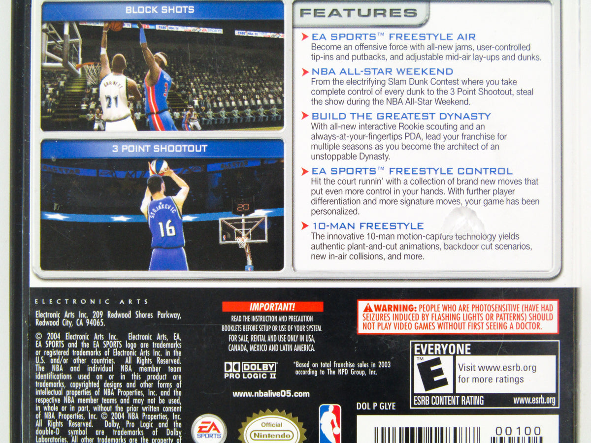 NBA Live 2005 (Nintendo Gamecube) – RetroMTL