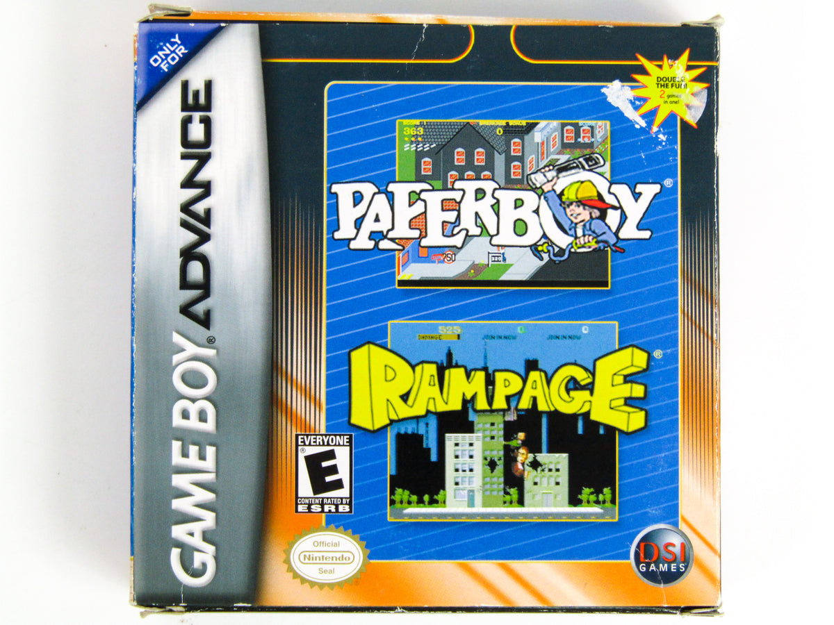 Paperboy & Rampage (Nintendo Game Boy Advance / GBA) – Retro MTL