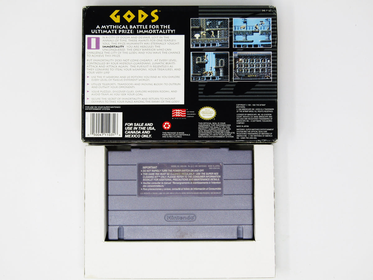 Gods (Super Nintendo / SNES) – RetroMTL