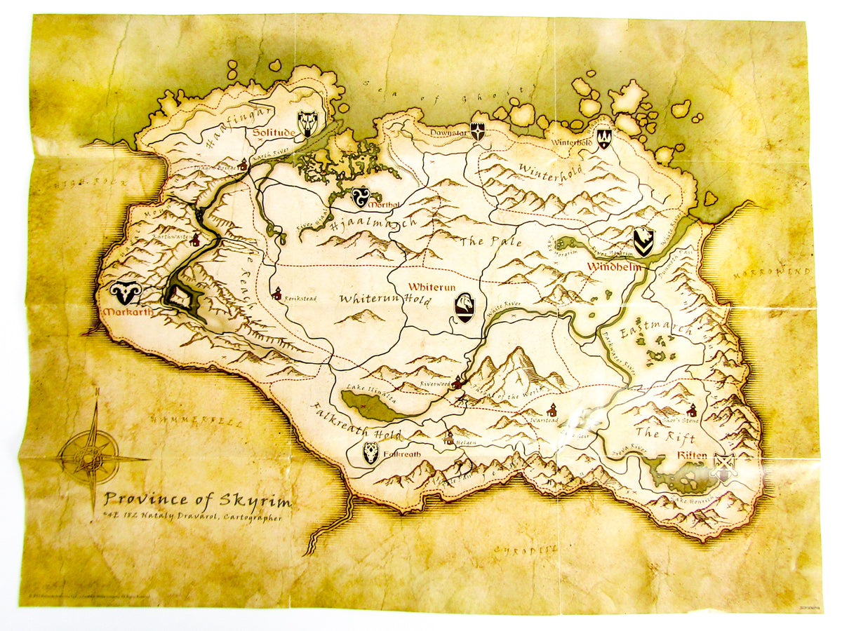 Skyrim: Elder Scrolls Province Of Skyrim [Map] – RetroMTL