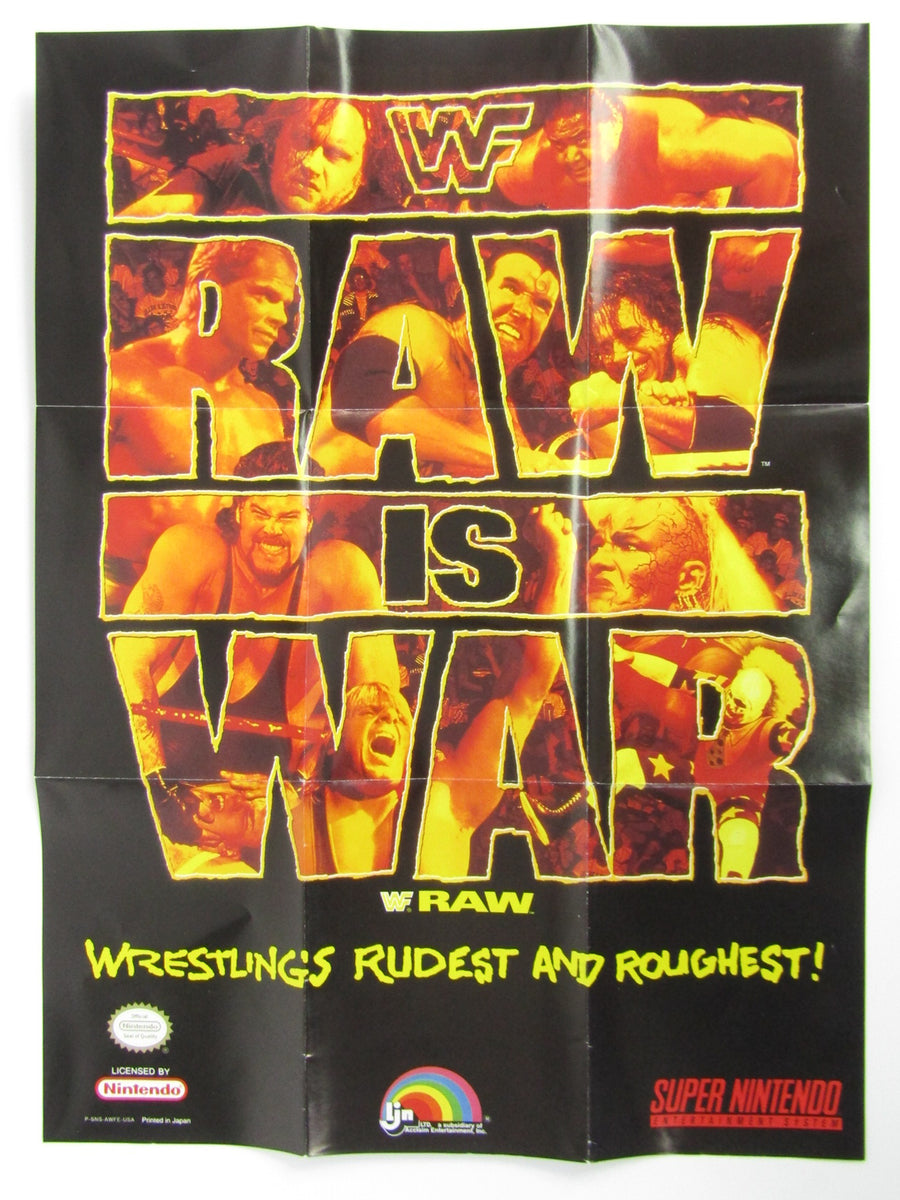WWF Raw [Poster] (Super Nintendo / SNES) – RetroMTL