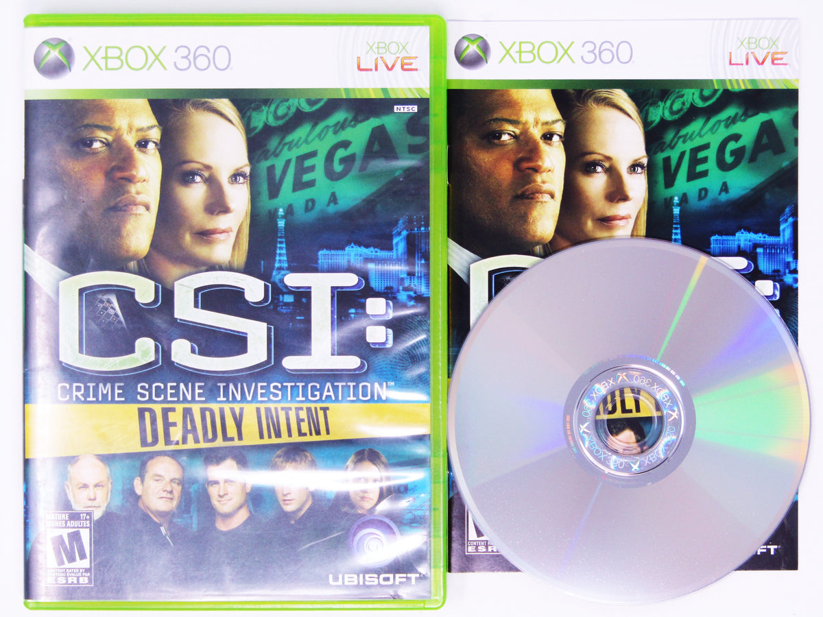 CSI: Crime Scene Investigation: Deadly Intent (Xbox 360) – RetroMTL