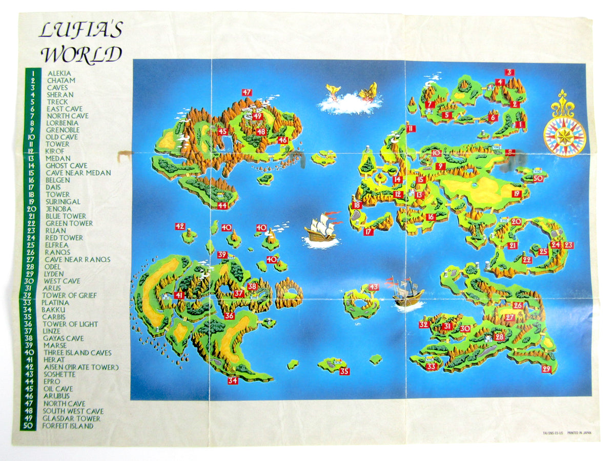 Lufia And The Fortress Of Doom [Map] (Super Nintendo / SNES) – RetroMTL