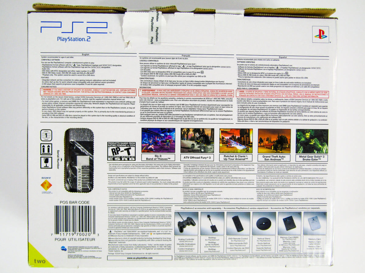 PlayStation 2 System Slim Black with 1 Assorted Controller (PS2 ...