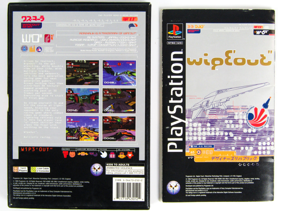 Wipeout [Long Box] (Playstation / PS1) – Retro MTL