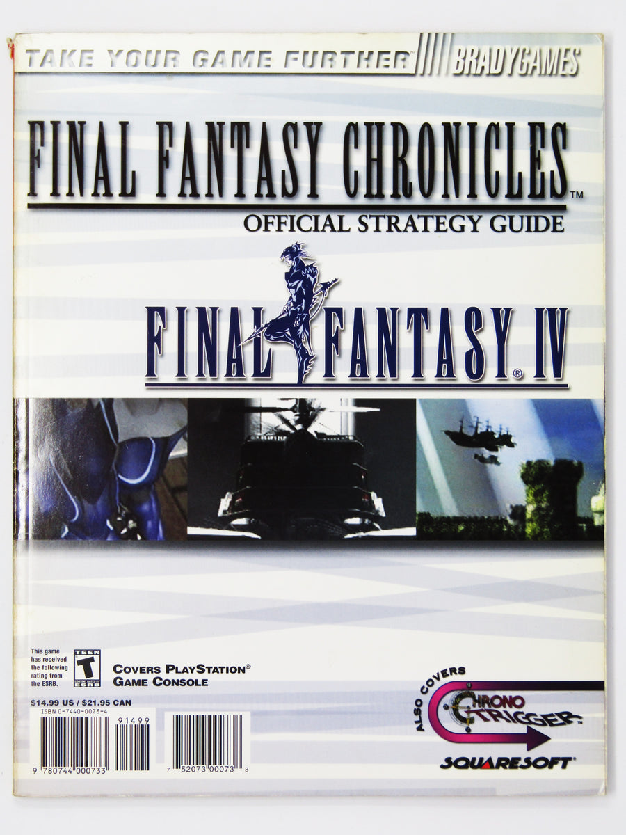 Final Fantasy Chronicles Official Strategy Guide [BradyGames] (Game Gu ...