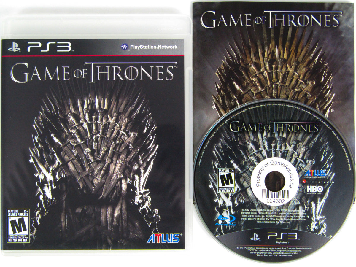Game of Thrones (PlayStation 3 / PS3) – Retro MTL