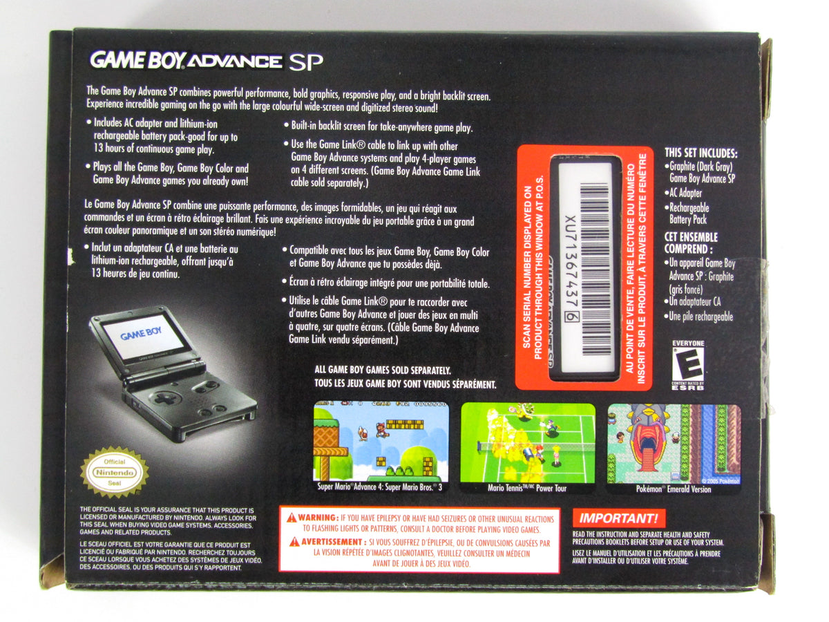 Nintendo Game Boy Advance SP System [AGS-101] Graphite (GBA) – Retro MTL