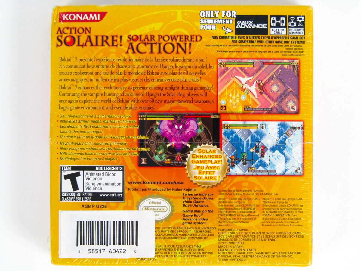 Boktai 2 Solar Boy Django (Game Boy Advance / GBA) – Retro MTL