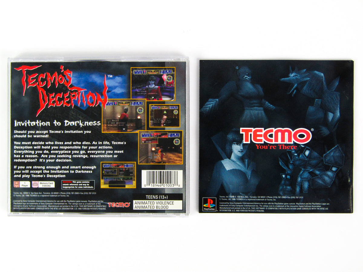 Tecmo's Deception Invitation To Darkness (PlayStation / PS1) – Retro MTL