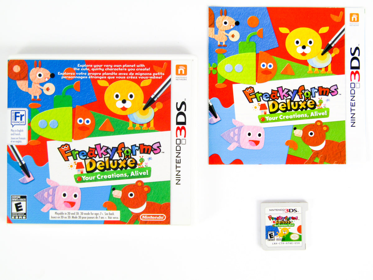 Freakyforms Deluxe Your Creations Alive (Nintendo 3DS) – RetroMTL